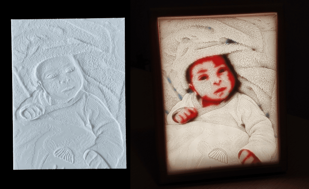 Litofania 3D color - Tresdesolution